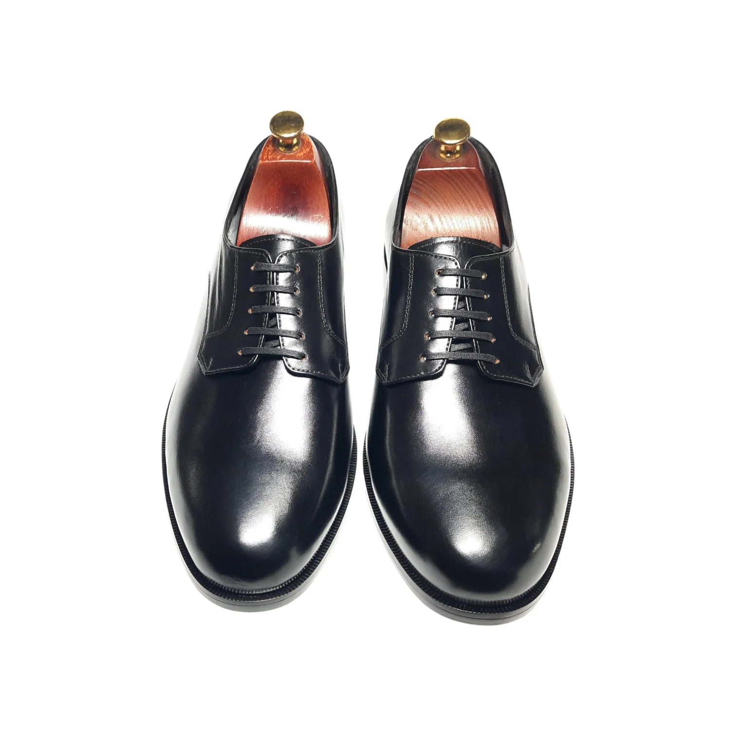 Wide Fit Toe Box Plain Derby Shoes - Perfect Fit Guaranteed – Poyter Shoes